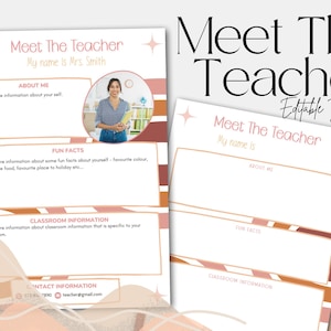 Meet the Teacher Template Pack Classroom Resource for Early Years Canva ...