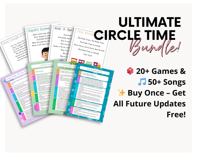GROUP TIME Song Book, Circle Time Ebook 50 Preschool Songs With Lyrics ...