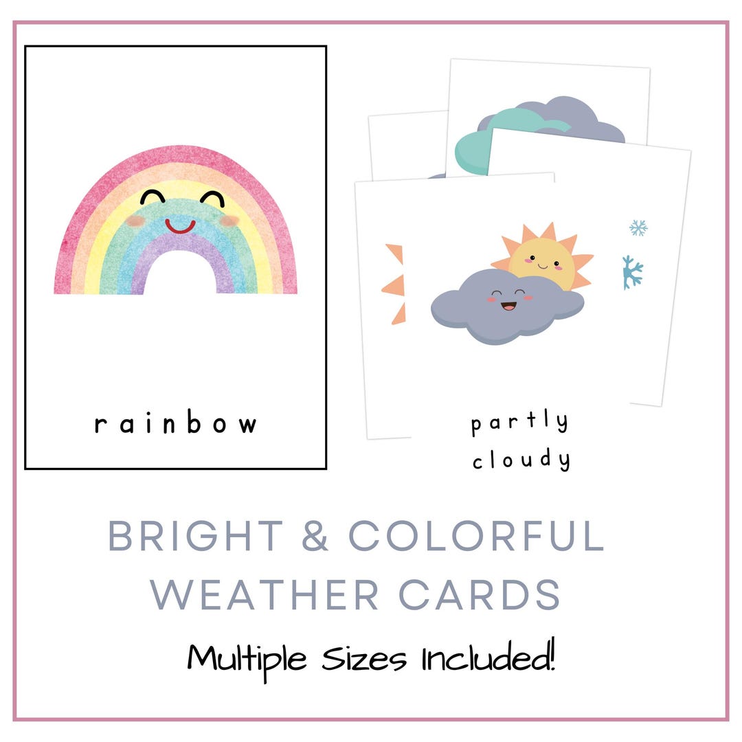 Weather Themed Early Learning Montessori-inspired for Preschoolers ...