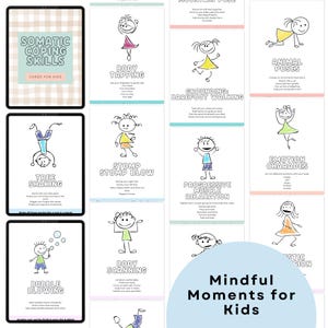 Somatic Coping Skills Cards for Kids | Printable Mindfulness ...