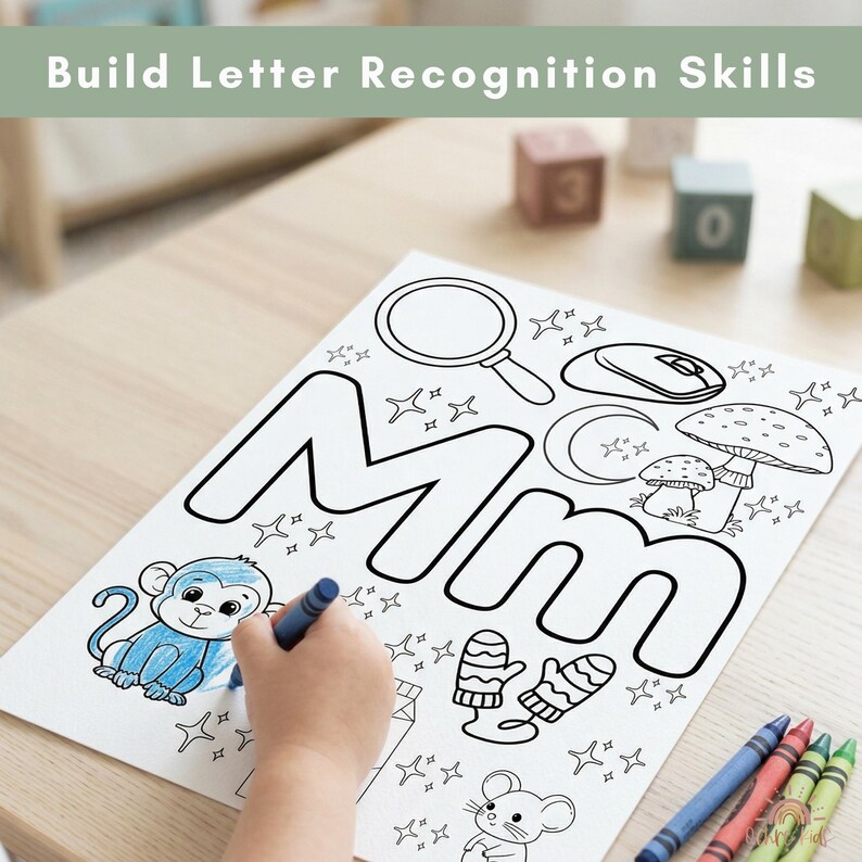 Alphabet Coloring Pages A-Z Printable, Preschool Letter Worksheets ...