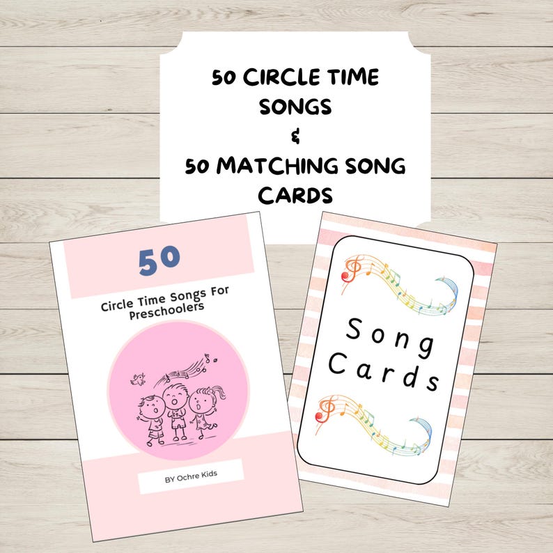 GROUP TIME Song Book, Circle Time Ebook 50 Preschool Songs With Lyrics ...