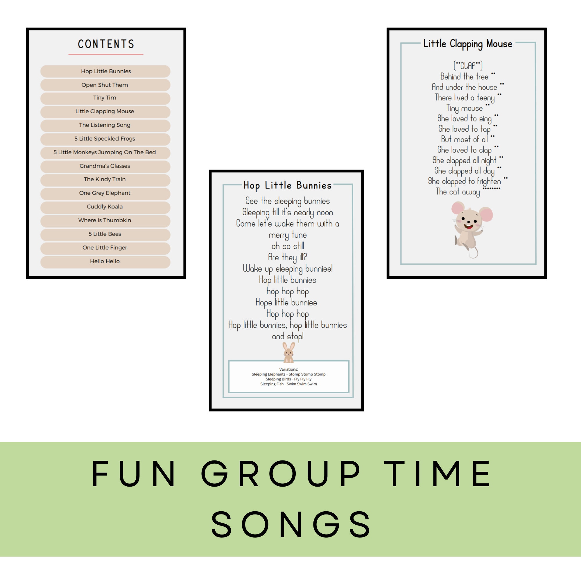 CIRCLE TIME Songs 15 Preschool Group Time Songs| Digital Download - Etsy