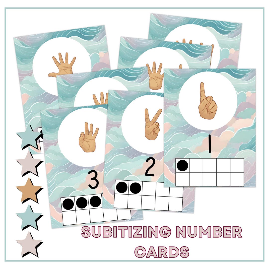 Number Recognition Preschool Digital Download Printable Flash Cards ...