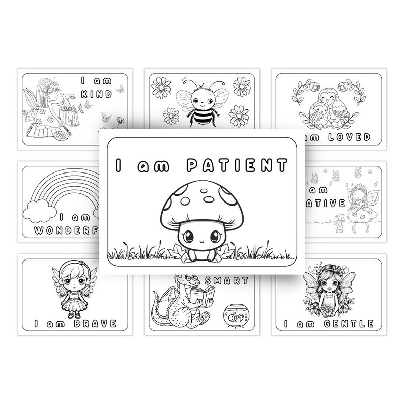Kids Calm Down Cards Printable Pack for Preschool Coloring Pages With ...