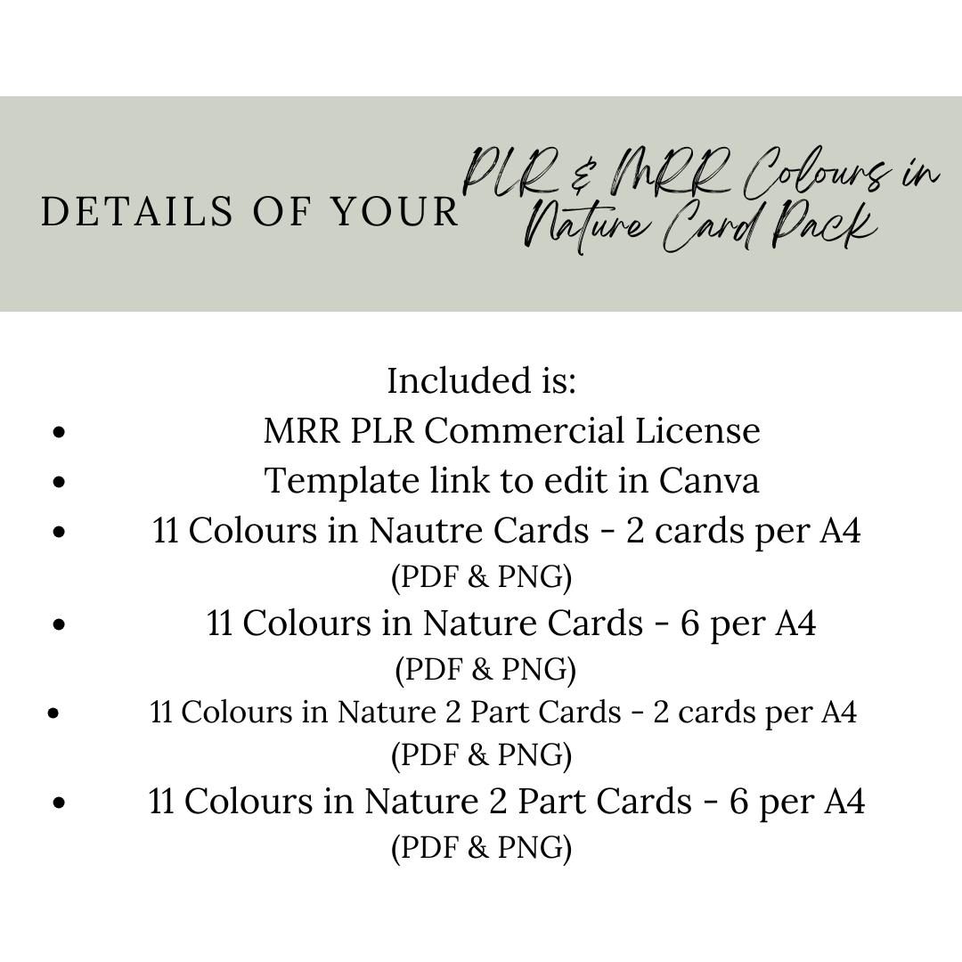 Editable Nature-themed Color Flashcards | Montessori Toddler Learning ...