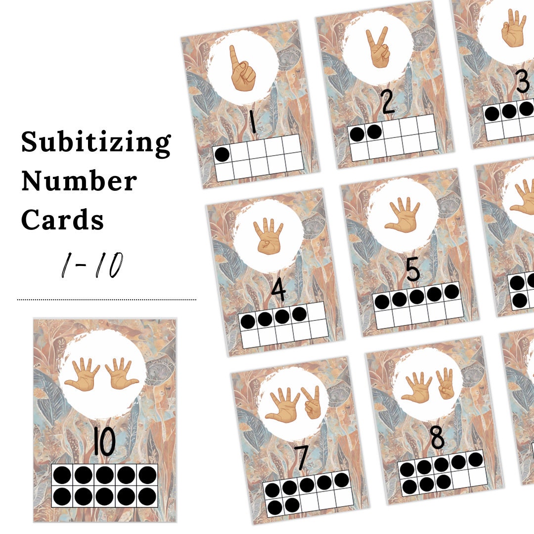 NUMBER FLASH Cards 1-10 Learn to Count Numeracy Classroom Display ...