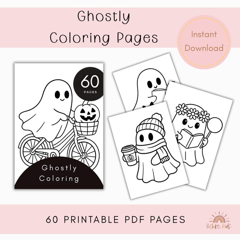 Ghost Coloring Pages for Kids Printable Coloring Activities for ...