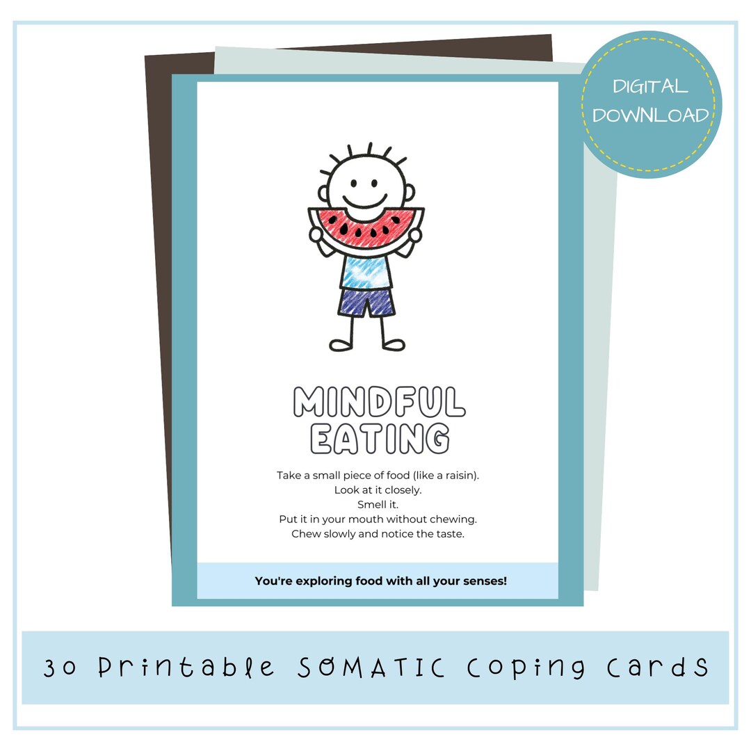 Somatic Coping Skills Cards for Kids | Printable Mindfulness ...