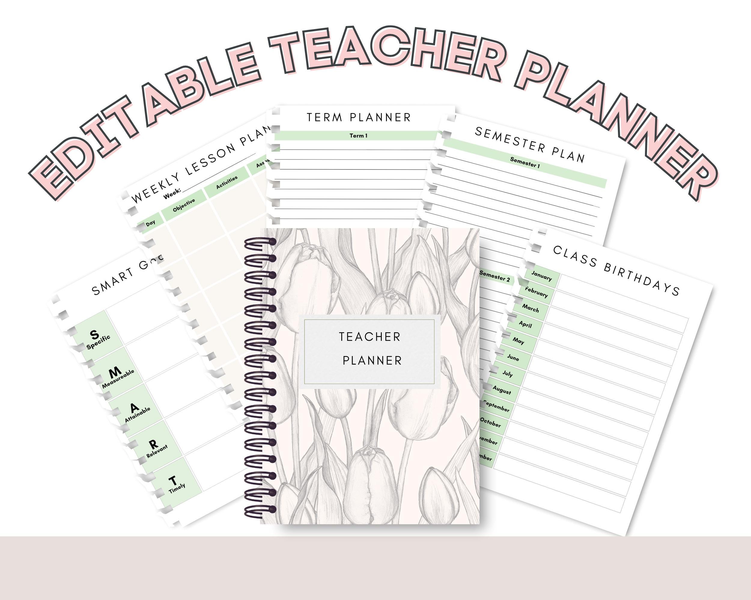 Teacher Planner Printable Teacher Resource Term Planner Lesson Plans ...