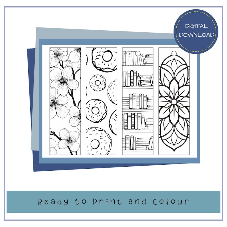 Bookmarks to Colour in – Printable Colouring Bookmarks | 16 Designs ...