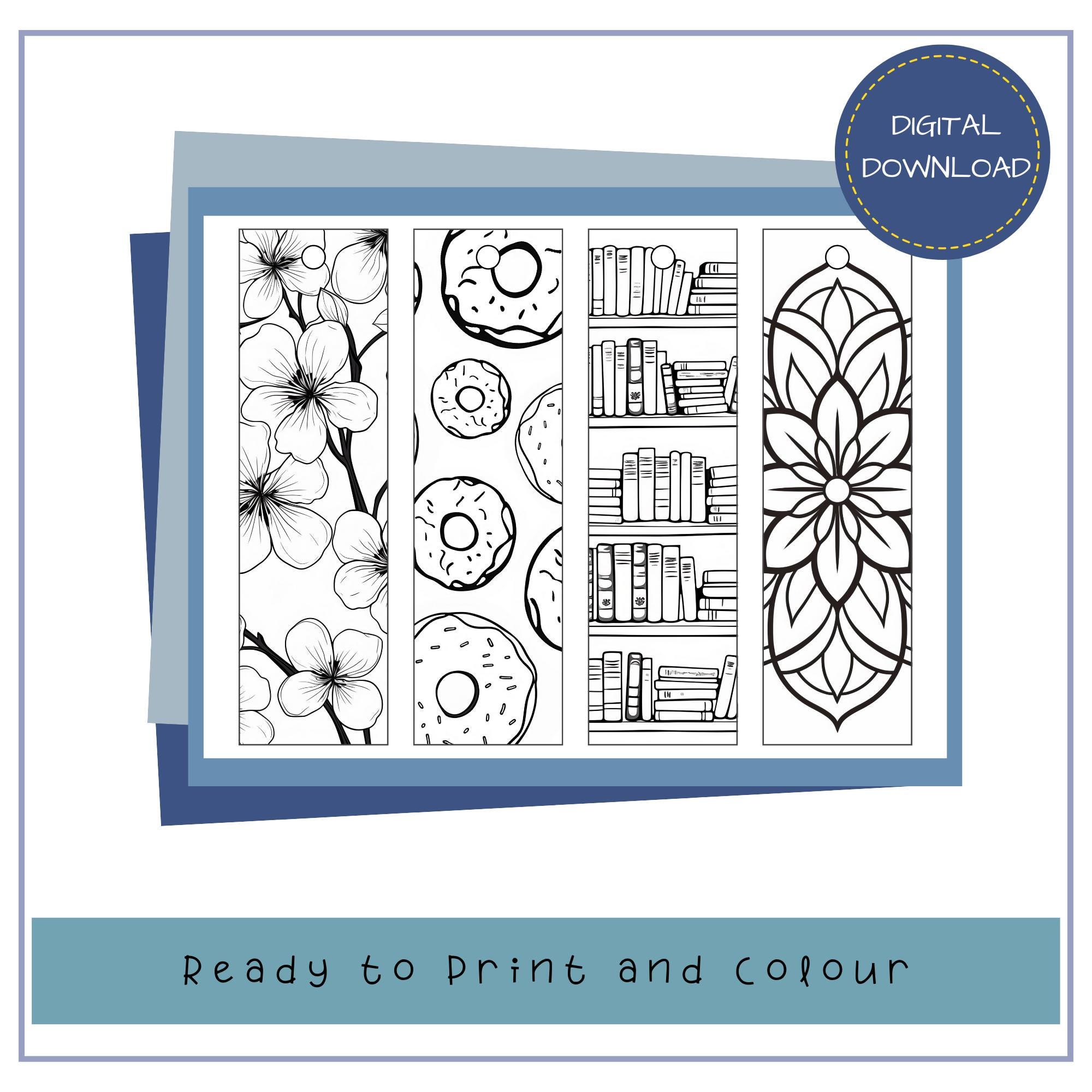 Bookmarks to Colour in – Printable Colouring Bookmarks | 16 Designs ...