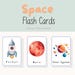 Space Flash Cards, Learning Cards, Educational Flash Cards, Homeschool ...