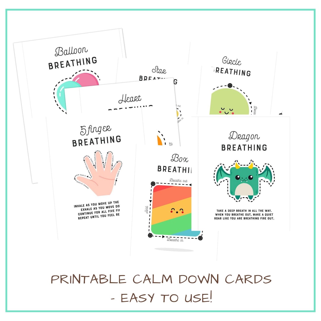 Emotional Regulation & Grounding Techniques Cards for Preschoolers ...