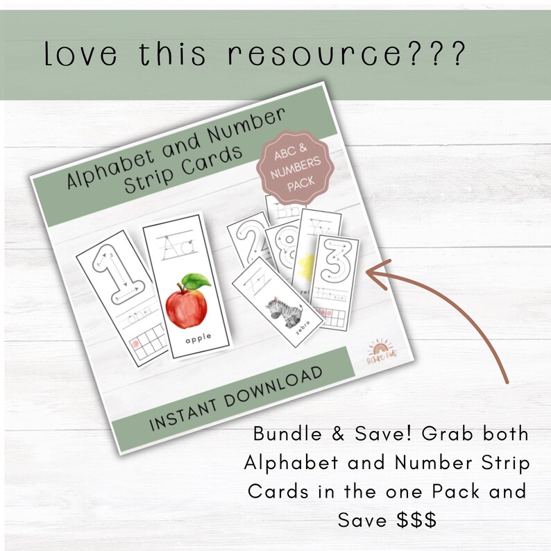 ABC Alphabet Strip Cards A–Z | Letter Tracing | Phonics Learning ...
