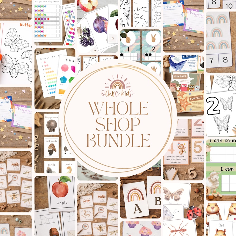 All Access Preschool Printable Bundle, Homeschool & Teacher Resources ...