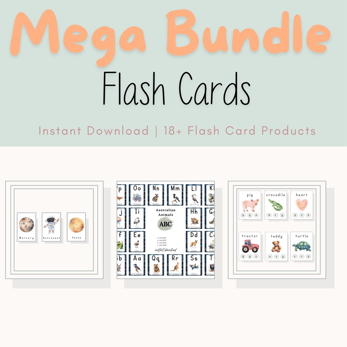 FLASH CARDS Mega Bundle, Numbers, Subitising, Literacy, Educational ...