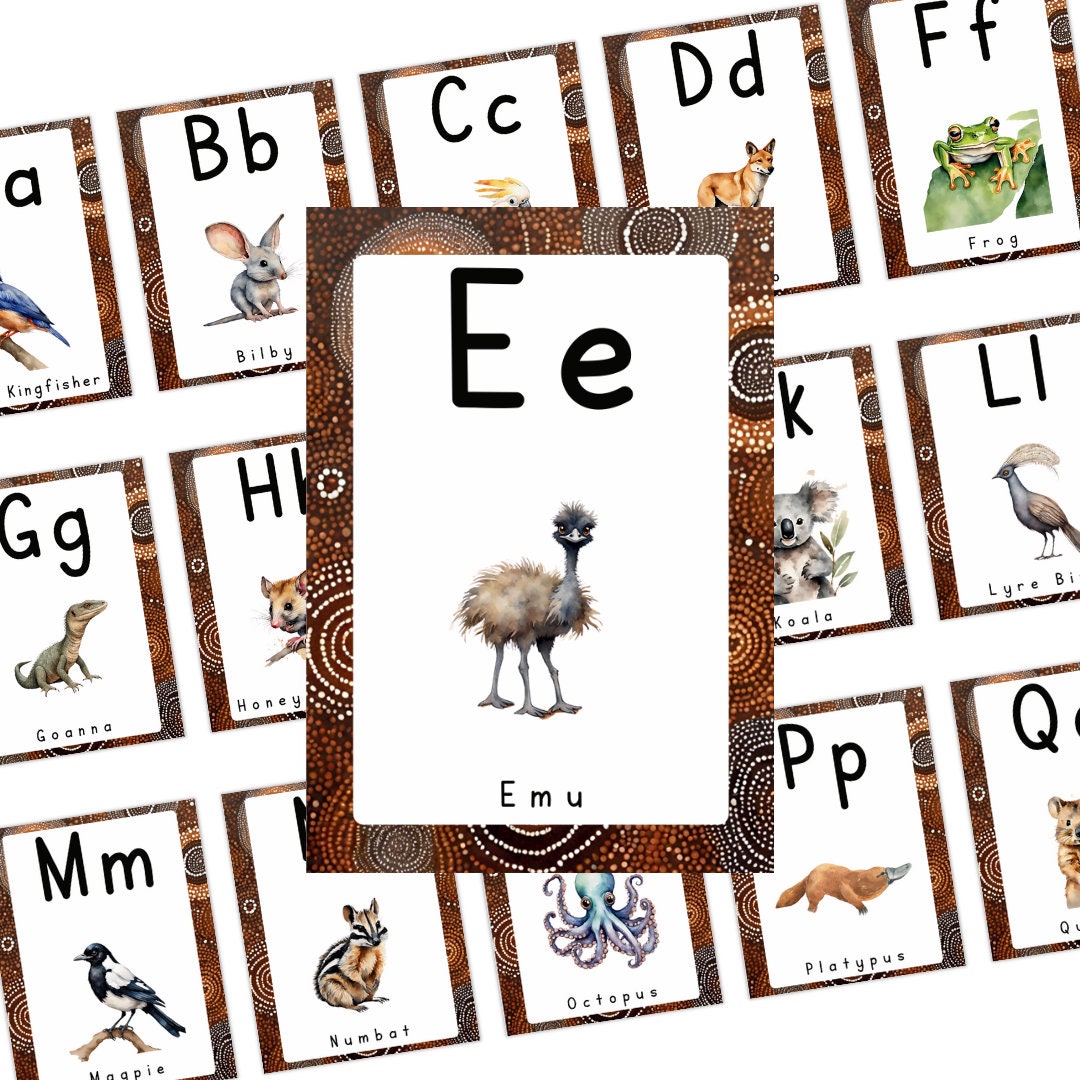 AUSTRALIAN ANIMAL ABC Posters | Vibrant Classroom Decor | Australian ...