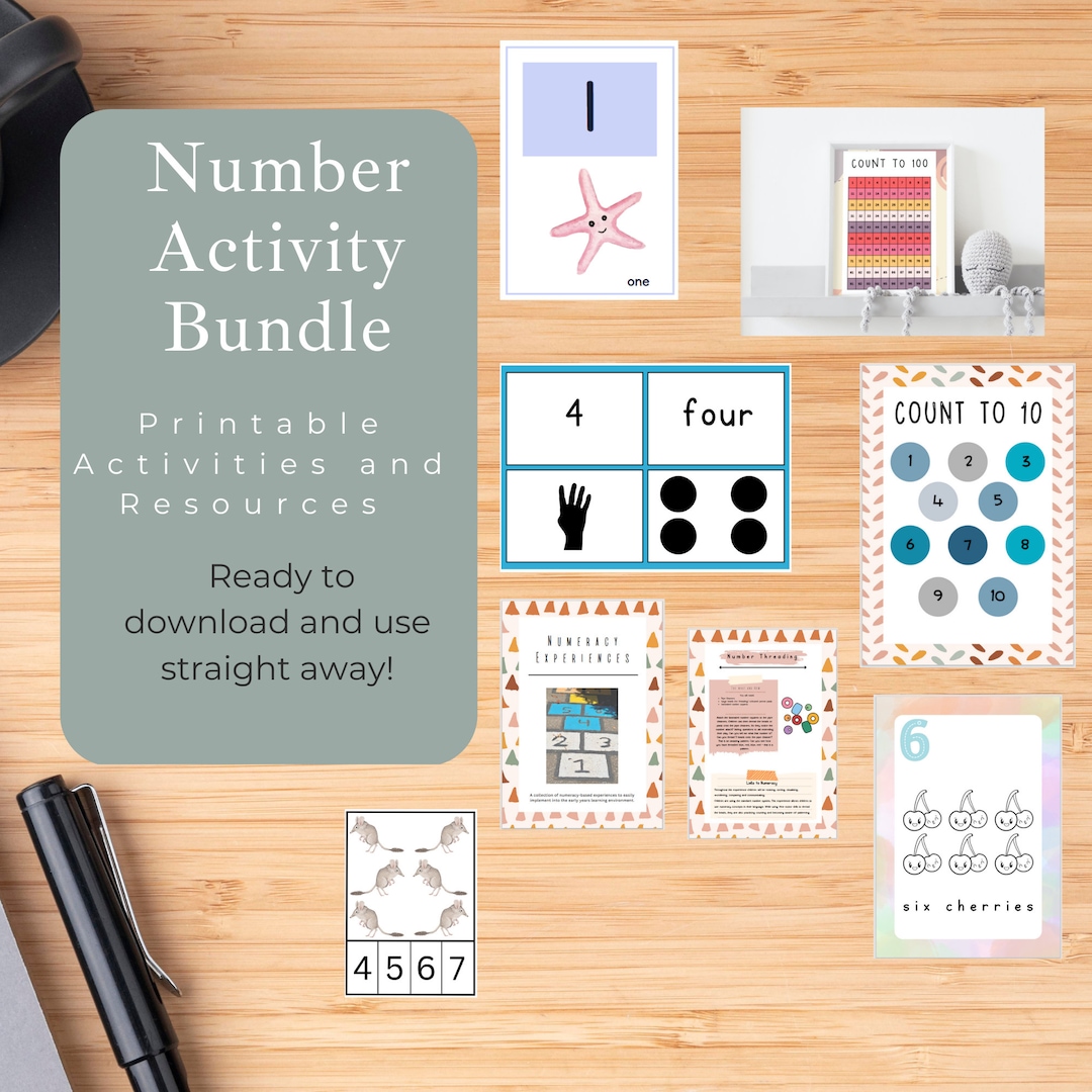 Number Activity Bundle Digital Download - Etsy