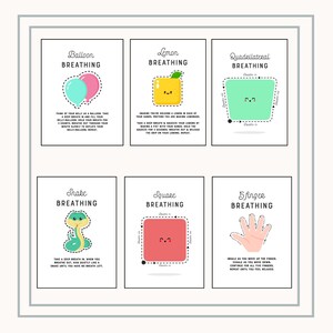 Mindfulness Breathing Cards for Kids Finger Breathing Calming Corner ...