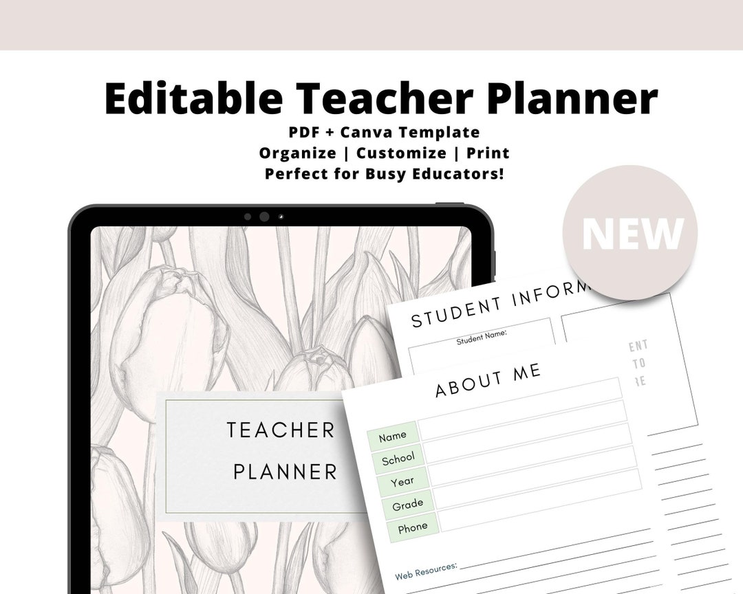 Teacher Planner Printable Teacher Resource Term Planner Lesson Plans ...