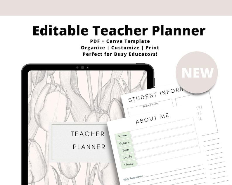Teacher Planner Printable Teacher Resource Term Planner Lesson Plans ...