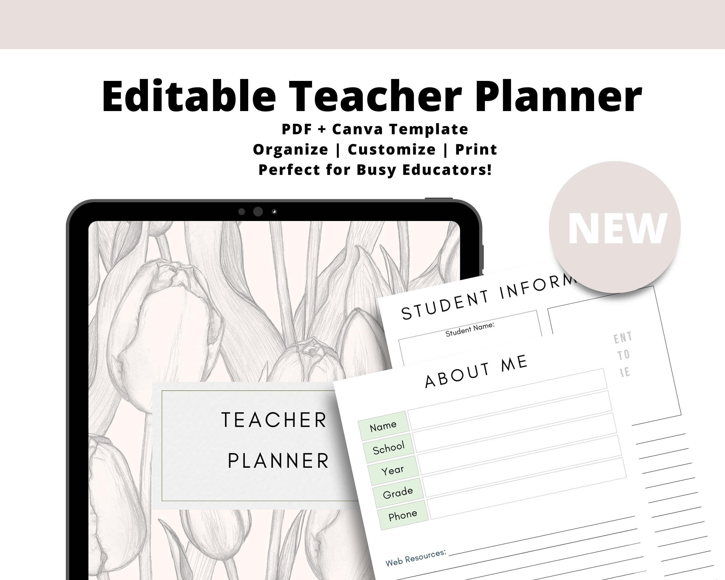 Teacher Planner Printable Teacher Resource Term Planner Lesson Plans ...
