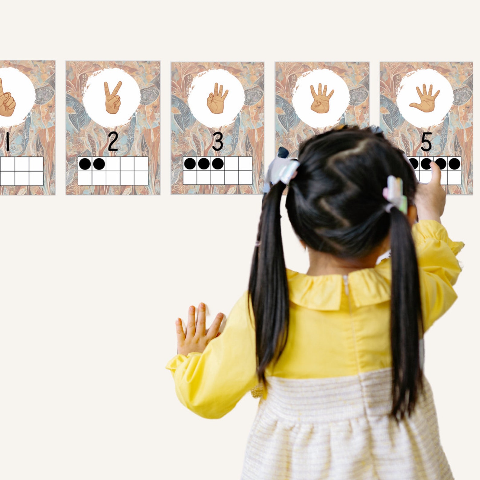 Numeracy Classroom Display Subitizing Number Cards Printable A5 ...