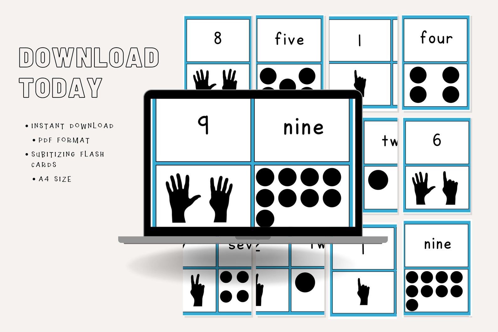 Subitizing Flash Cards | Number Flash Cards | Numeracy - Etsy Australia