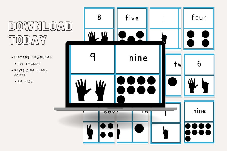 Subitizing Flash Cards | Number Flash Cards | Numeracy - Etsy Australia