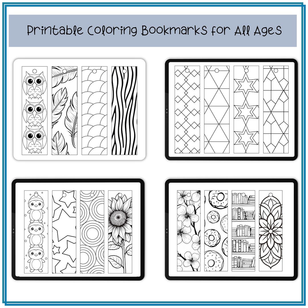 Bookmarks to Colour in – Printable Colouring Bookmarks | 16 Designs ...