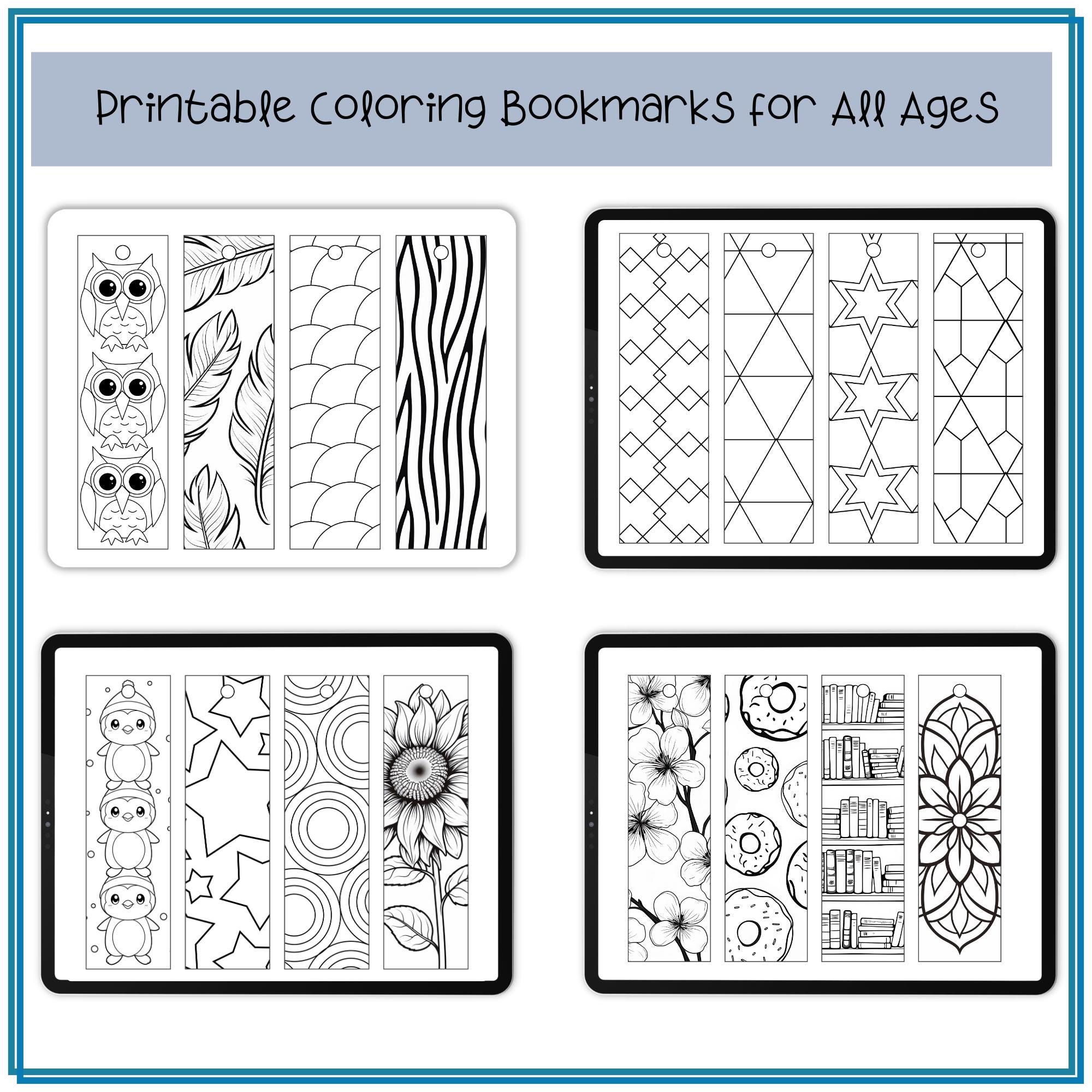 Bookmarks to Colour in – Printable Colouring Bookmarks | 16 Designs ...