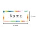 Rainbow Name Tags | Editable and Printable - Etsy