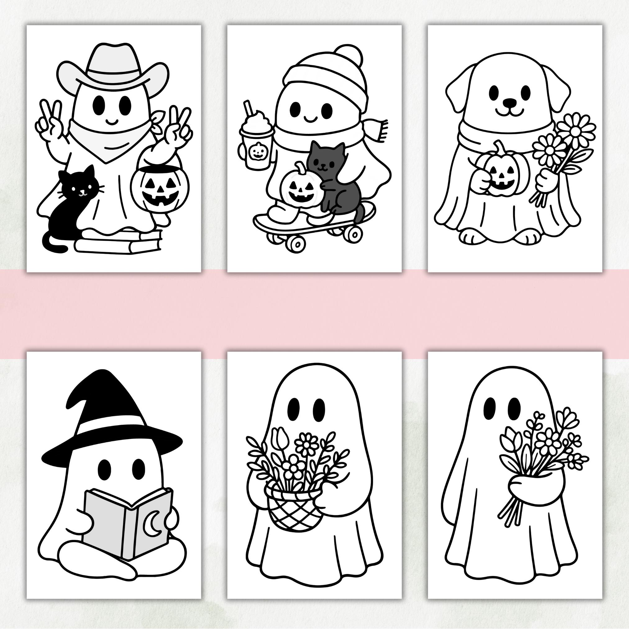 Ghost Coloring Pages for Kids Printable Coloring Activities for ...