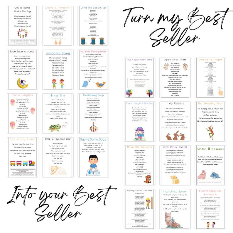 Preschool Circle Time Song Book: MRR & PLR Editable Bundle - Etsy