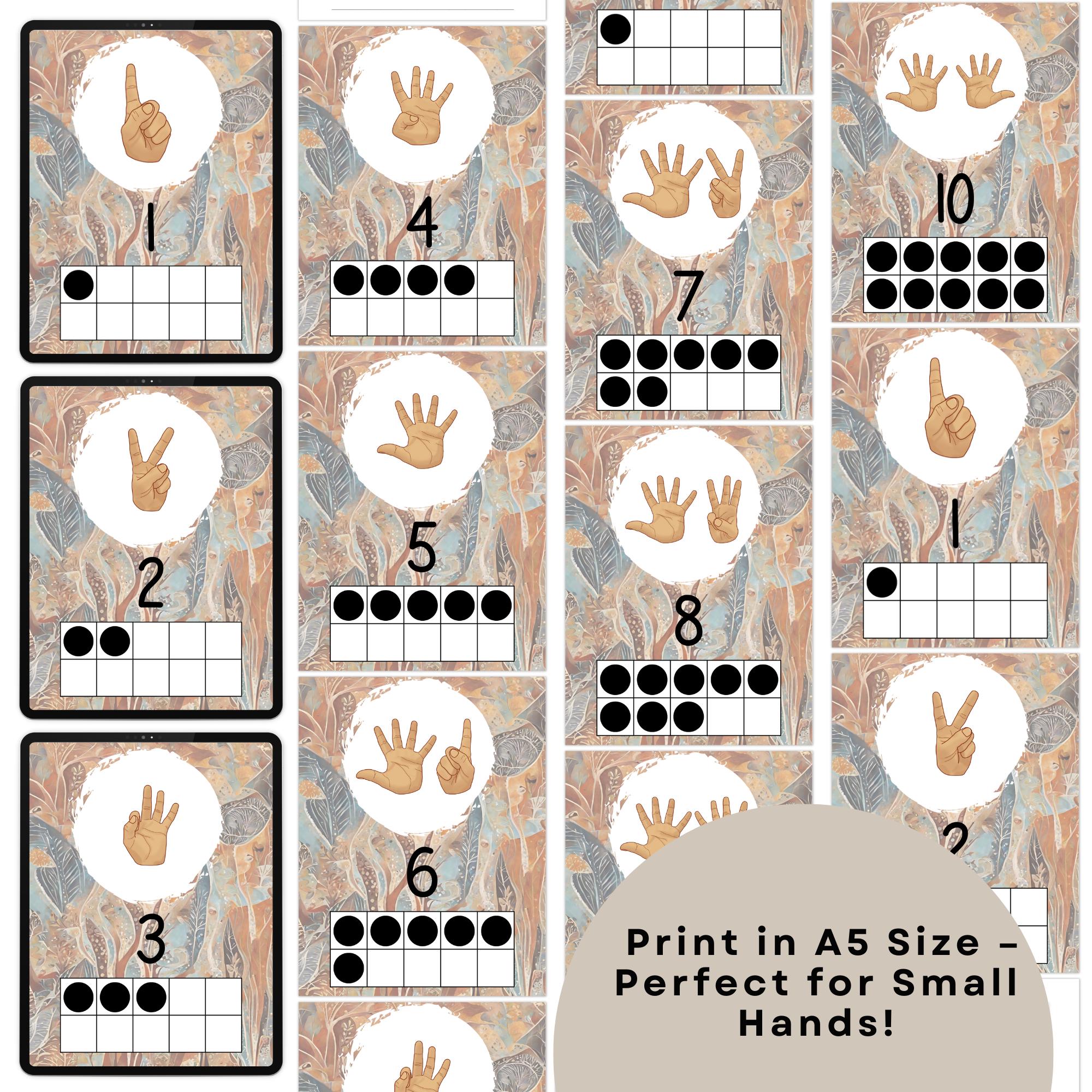 Subitizing Number Cards 1-10: Homeschool Classroom Resource (digital ...