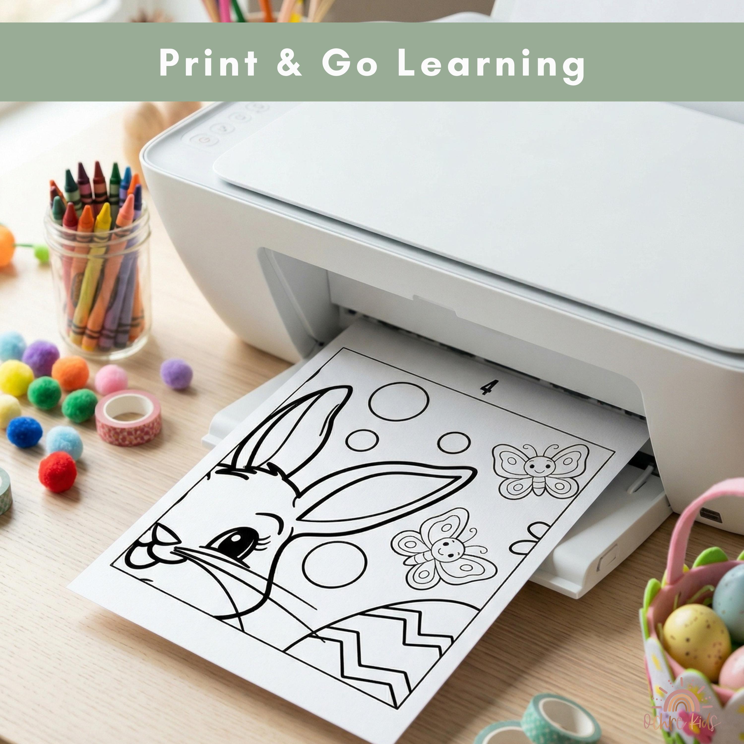 Easter Collaborative Poster Printable, Classroom Coloring Activity, Hop ...