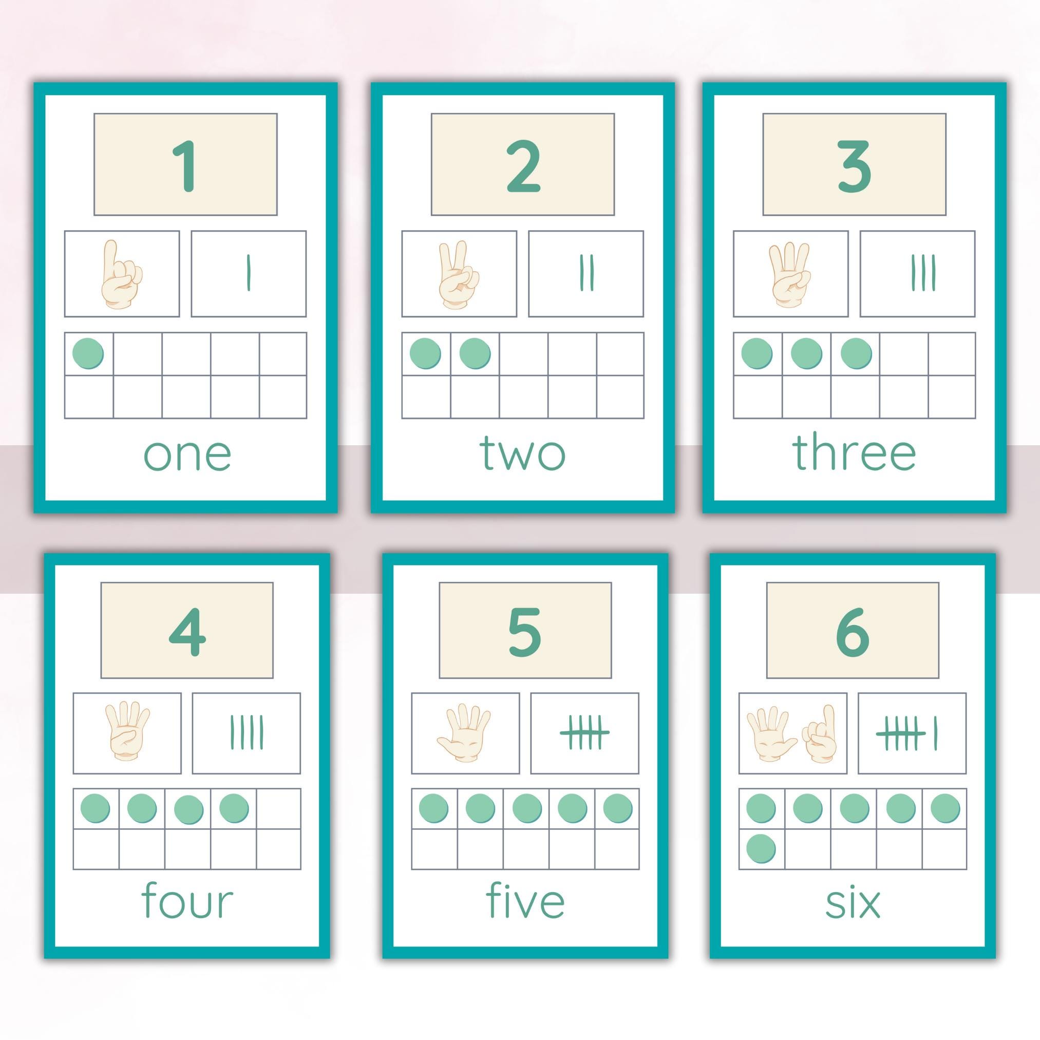 Number Workbook 1-10: Tracing, Counting, Recognition (A4 PDF - MRR/PLR ...