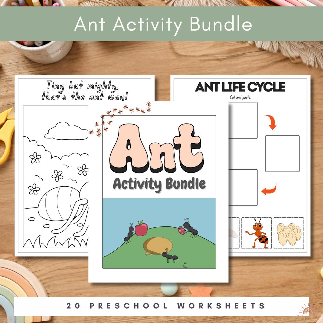 Ant Activity Bundle for Preschool & Kindergarten | Insect Unit ...