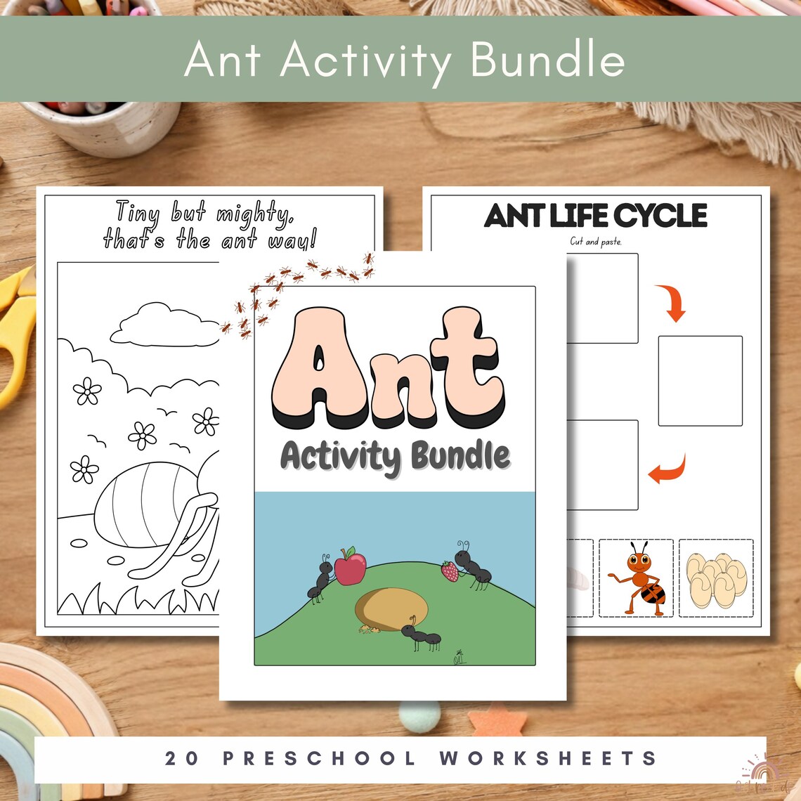 Ant Activity Bundle for Preschool & Kindergarten | Insect Unit ...