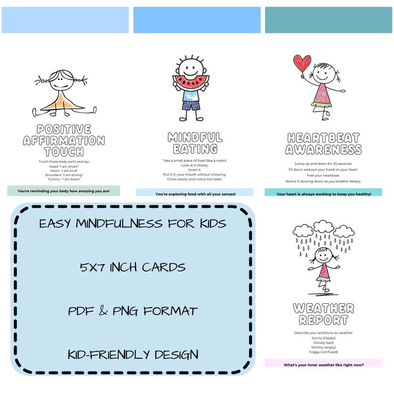Somatic Coping Skills Cards for Kids | Printable Mindfulness ...