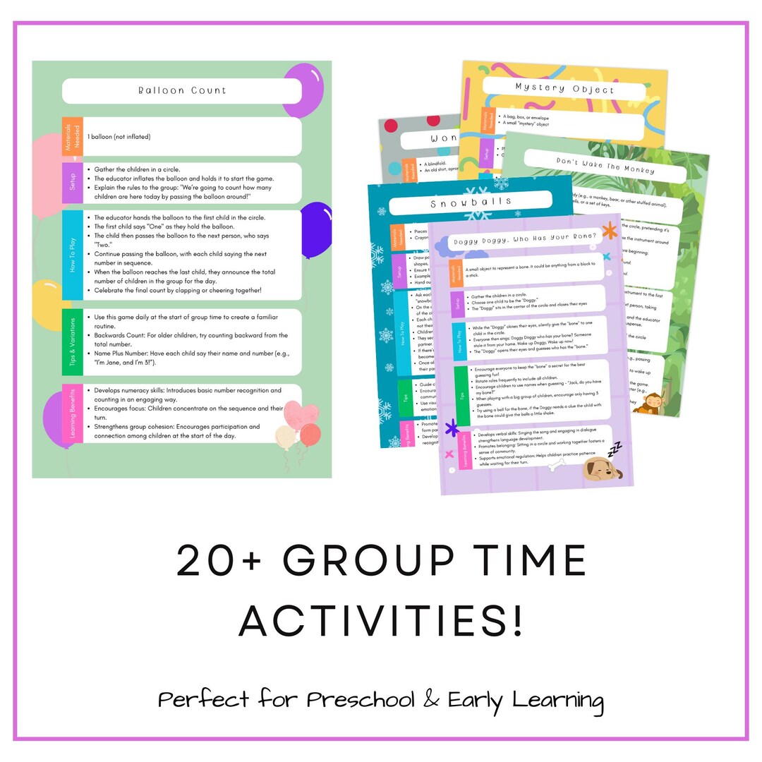 Preschool Classroom Easy to Follow Early Childhood Focused Circle Time ...