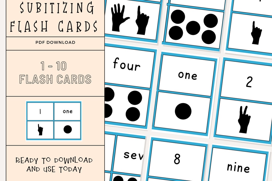 Subitizing Flash Cards | Number Flash Cards | Numeracy - Etsy Australia