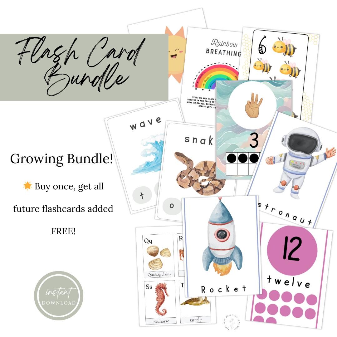 Flash Cards for Kindergarten 1-20, Educational Resources, Subitising ...