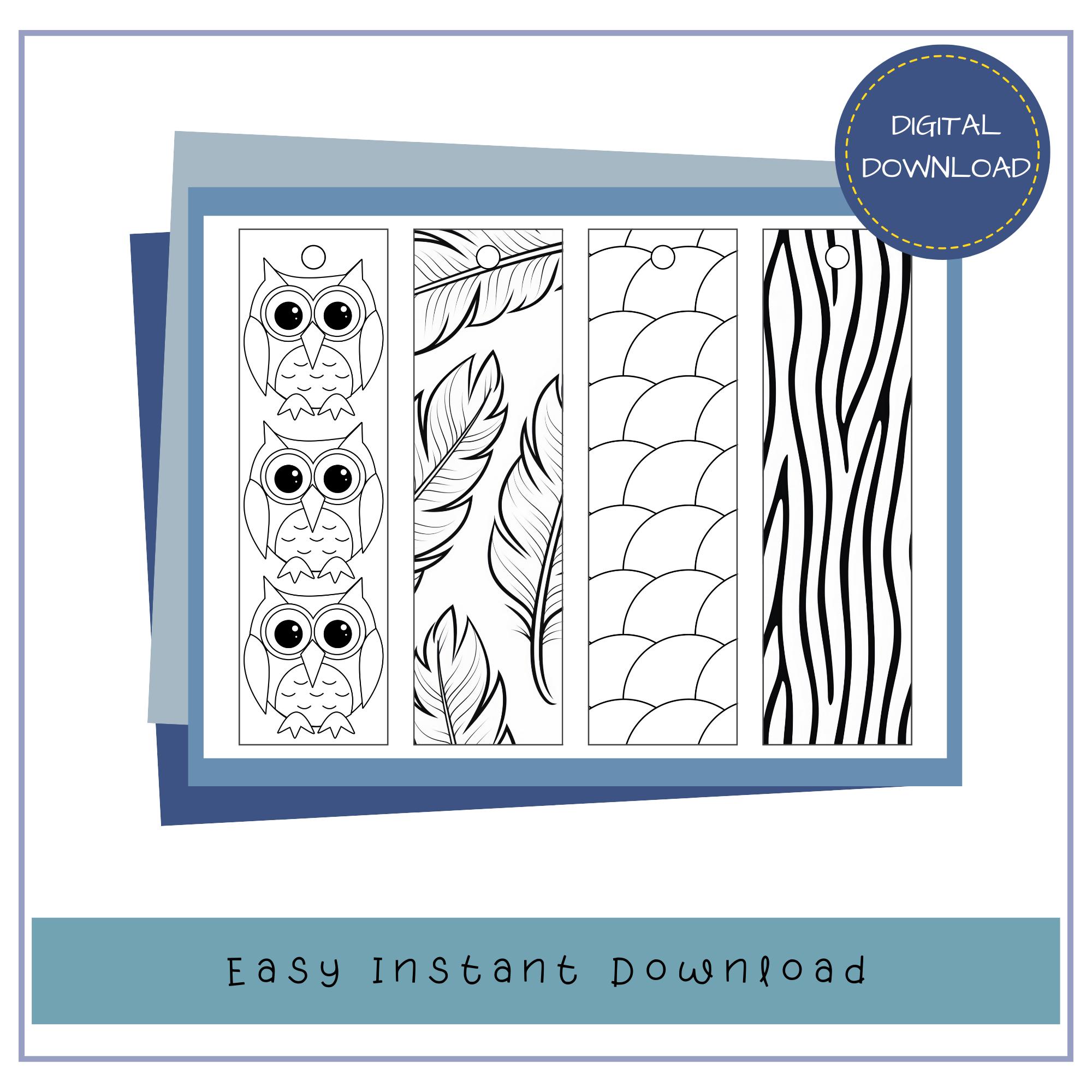 Bookmarks to Colour in – Printable Colouring Bookmarks | 16 Designs ...