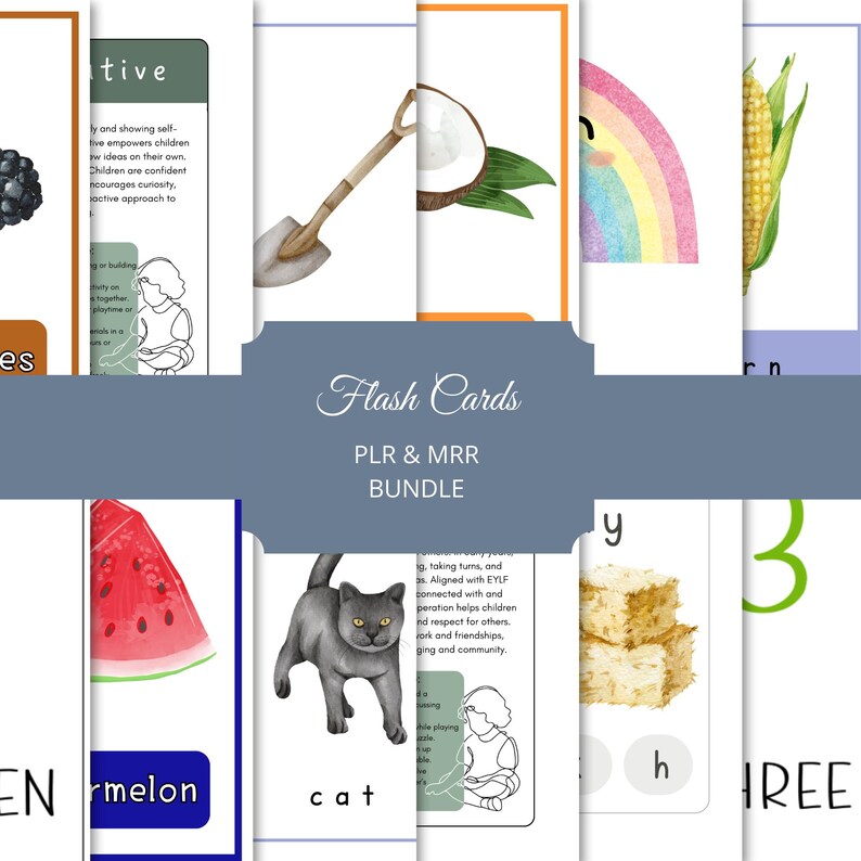 Printable Flashcards Alphabet Number Kids Customizable Learning ...