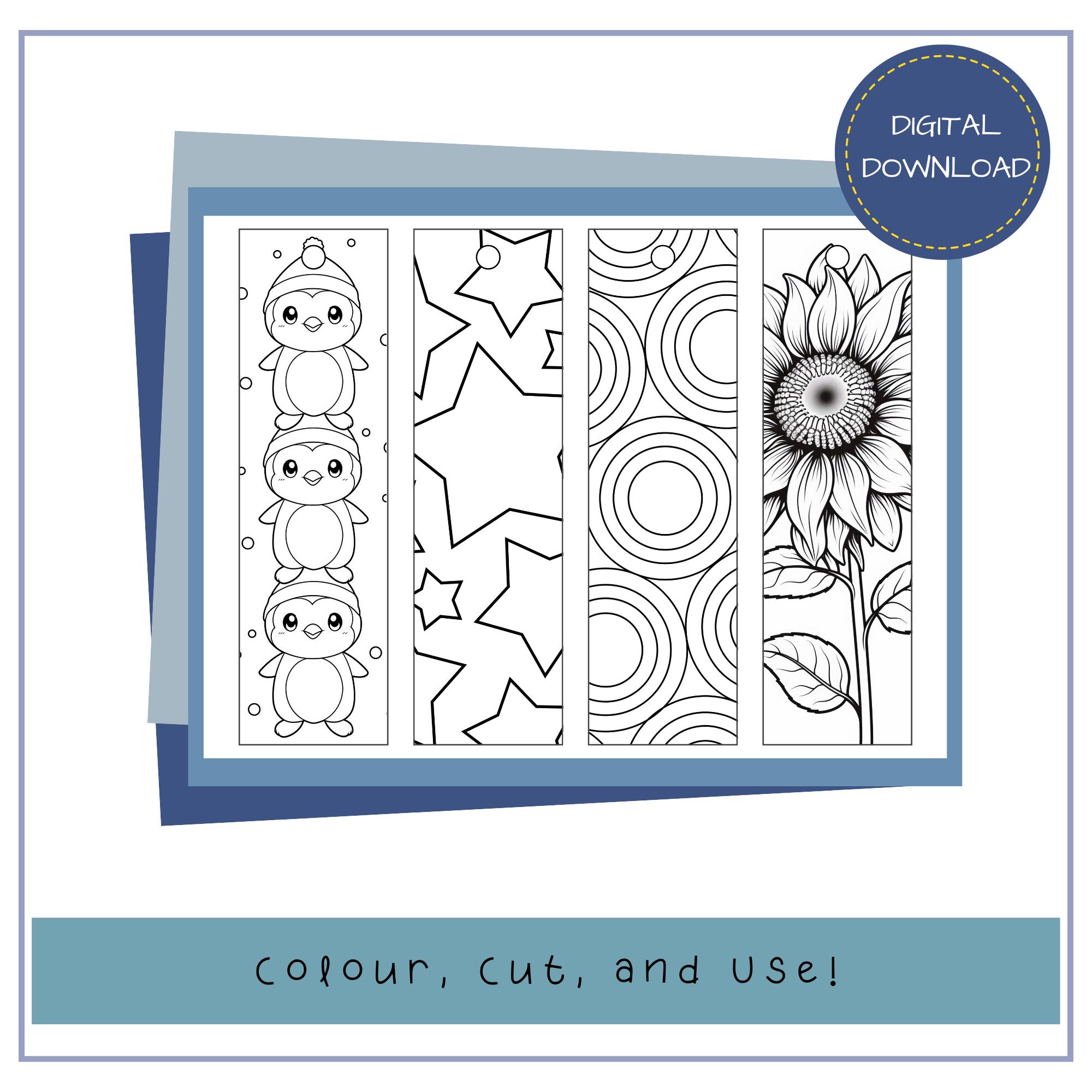 Bookmarks to Colour in – Printable Colouring Bookmarks | 16 Designs ...