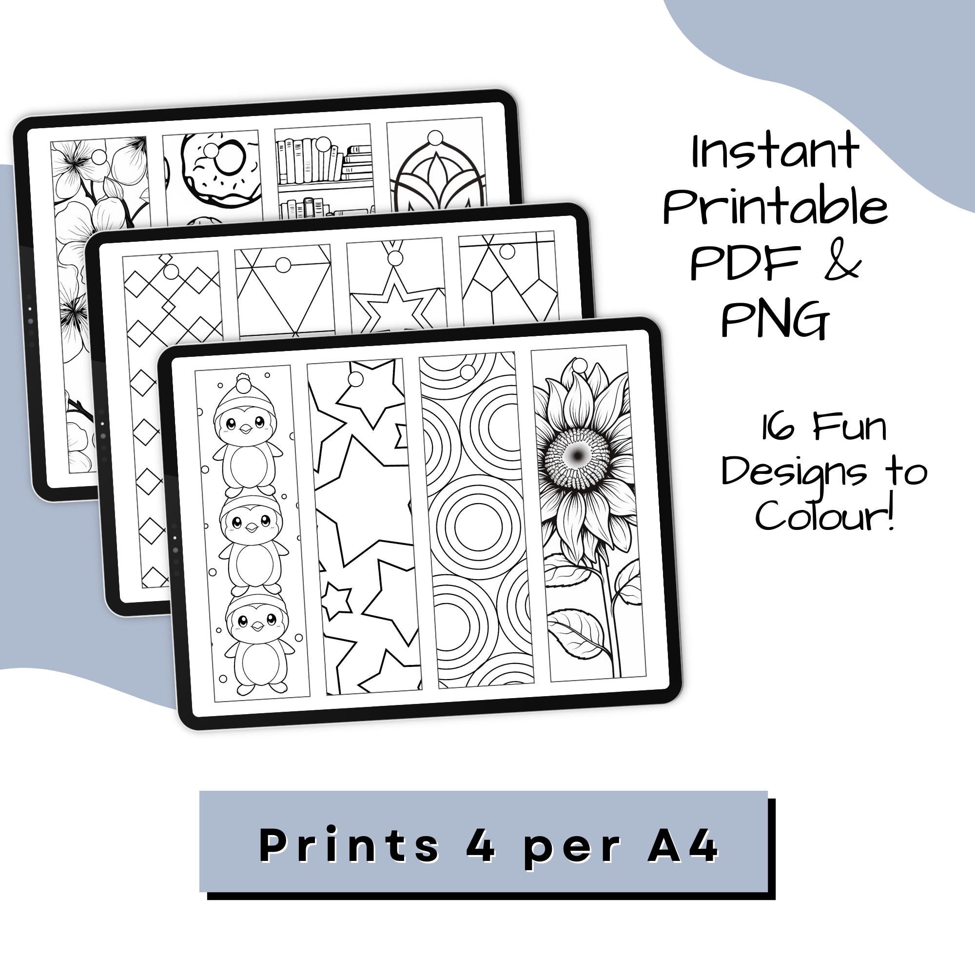 Bookmarks to Colour in – Printable Colouring Bookmarks | 16 Designs ...