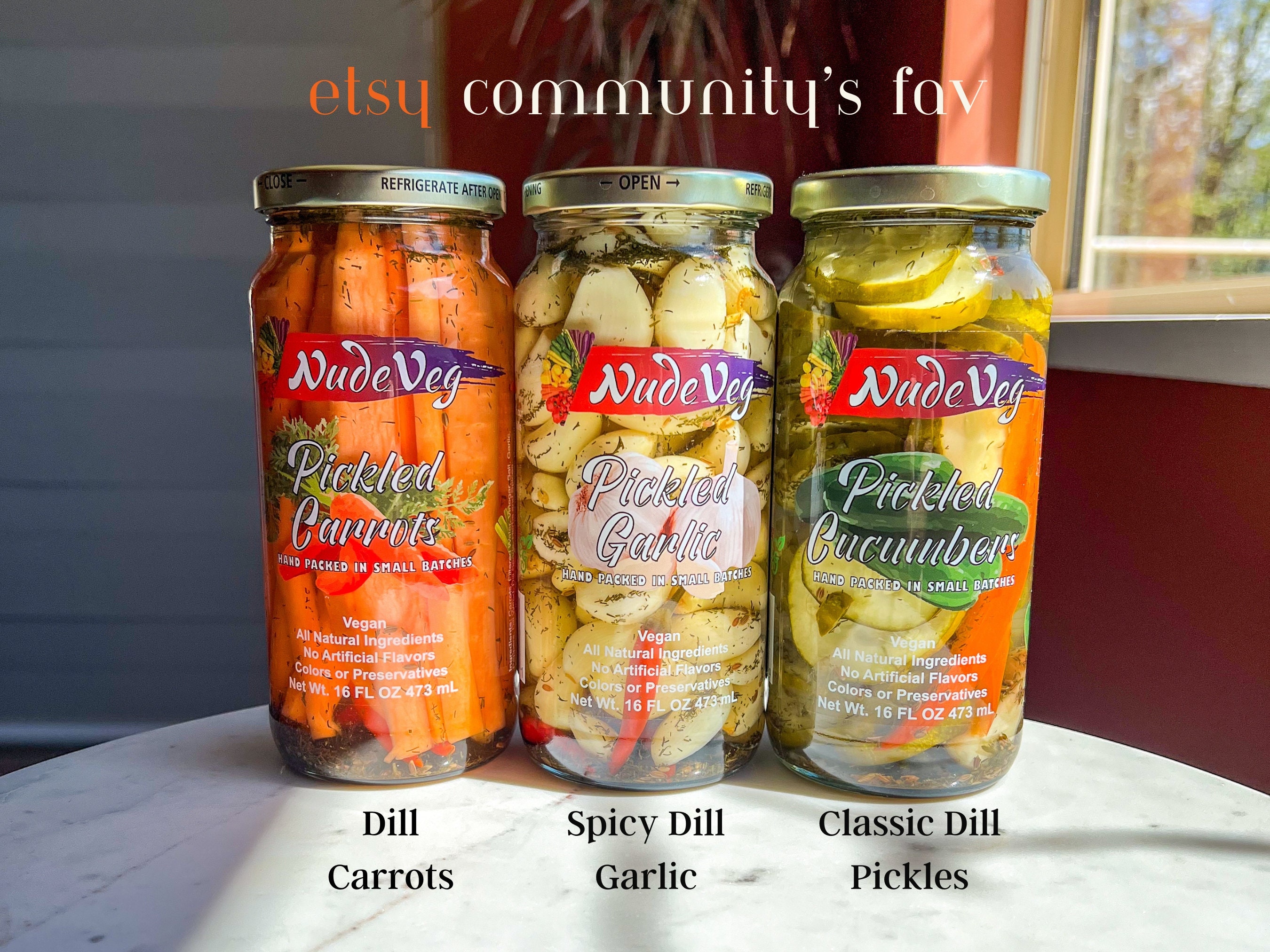 Gourmet Pickles, Custom 3 Pack Bundle, Farm Fresh, Family Recipe ...