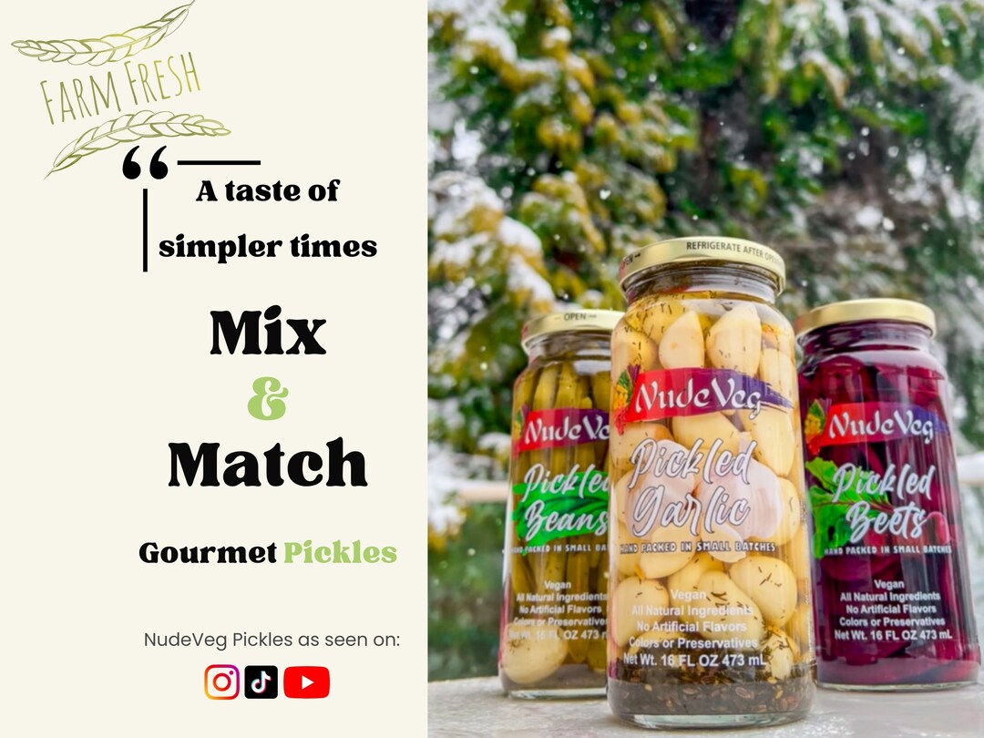 Gourmet Pickles, Farm Fresh, Family Recipe, Pickled Vegetables, Gift ...